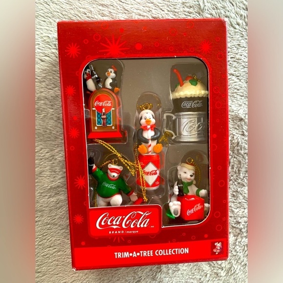Coca Cola | Holiday | Vintage Mini Coca Cola Trim A Tree Collection ...